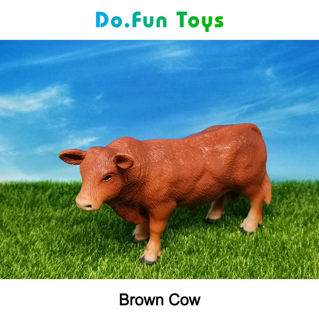 Jual Animal Figurine | BROWN COW / Mainan Miniatur Binatang Sapi Coklat ...