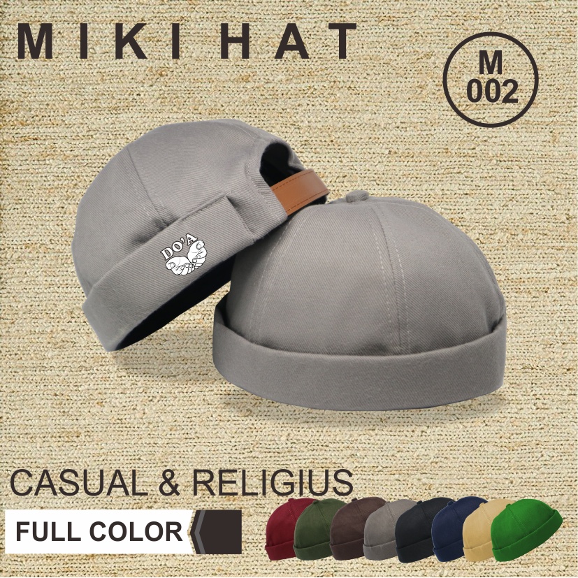 Jual Miki Hat logo doa Peci Mikihat Topi Brimless Premium no el apparel ...