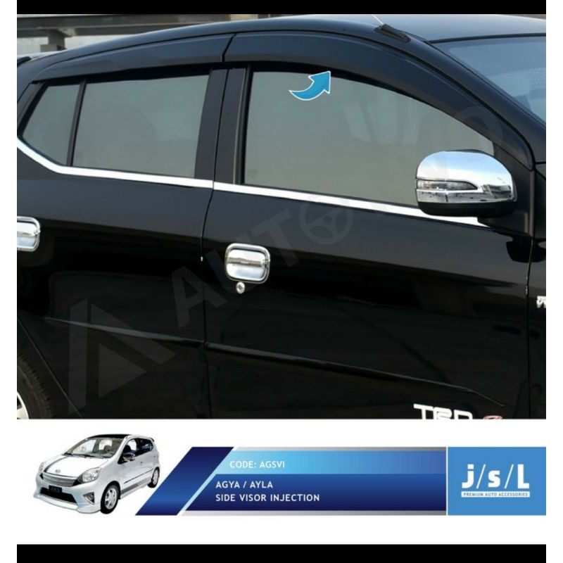 Jual talang air Ayla Agya 2013 2016 2021 gr sport model Injection jsl ...