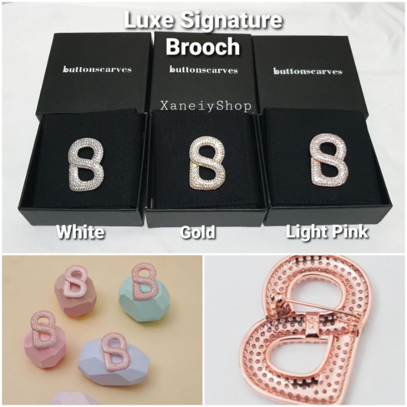 Jual Buttonscarves The LUXE SIGNATURE Brooch new | Shopee Indonesia