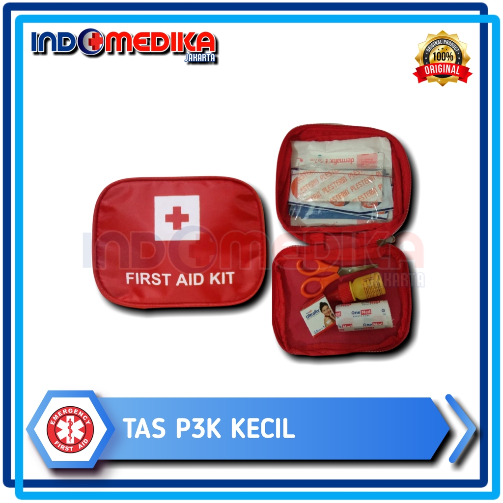 Jual Tas P3K Mini - First Aid Kit Red Bag - warna merah lengkap + isi ...