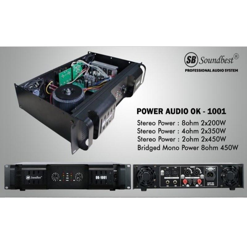 Jual Power Amplifier Soundbest OK-1001 OK1001 OK 1001 Power 2 Channel ...