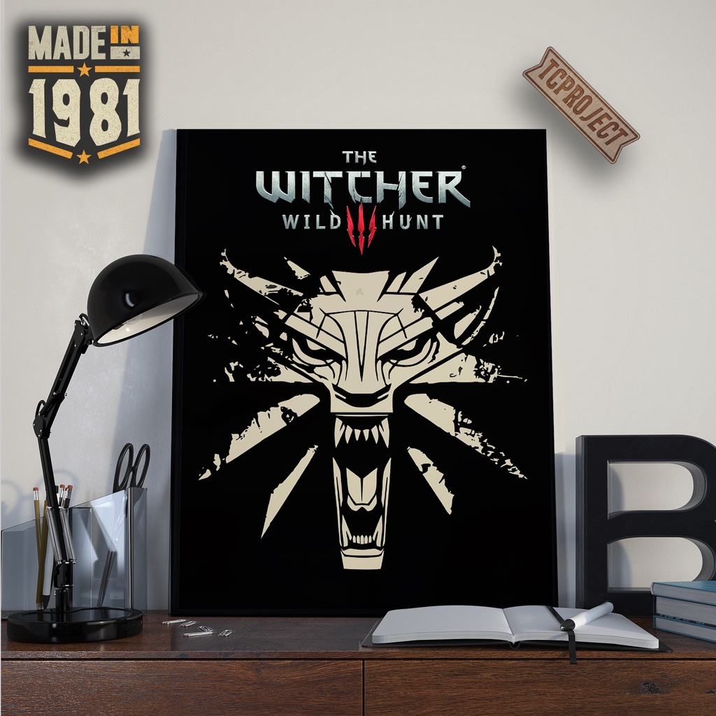 Jual Poster The witcher Game PS - Poster Kayu - Hiasan Dinding | Shopee ...