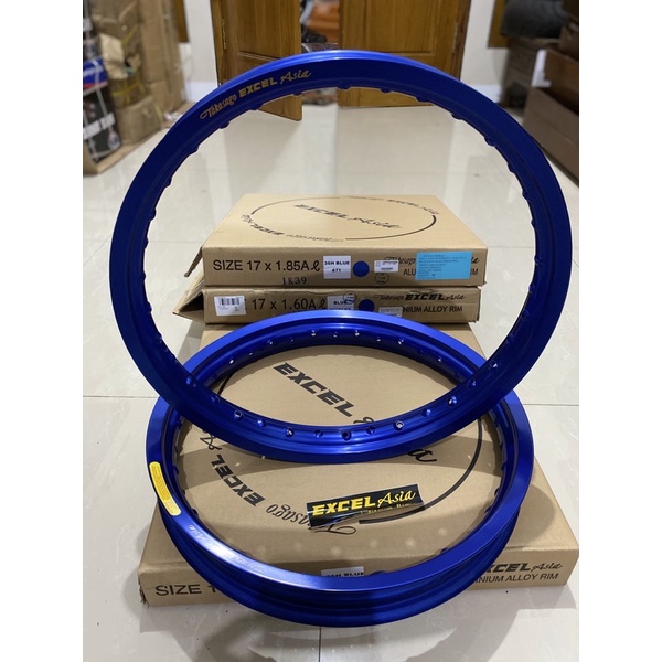 Jual velg takasago excel biru 160/185 17 belakang 185 Excel biru ring ...
