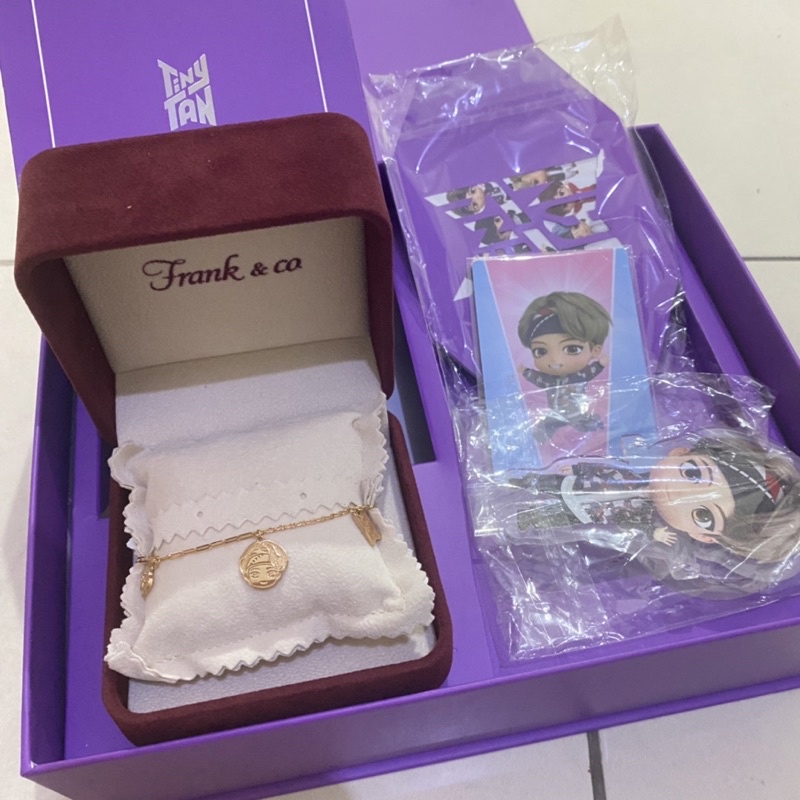 Jual frank & co frank n co BTS x tiny tan gold bracelet V taehyung ...