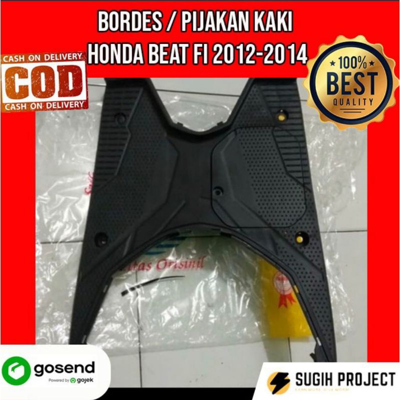 Jual Bordes Pijakan Kaki Step Floor Dek Atas Beat FI 2012 2013 2014 2015 2016 | Shopee Indonesia