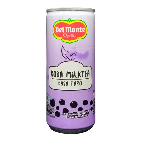 Jual Del Monte Boba Milk Tea Taro 240 ml | Shopee Indonesia