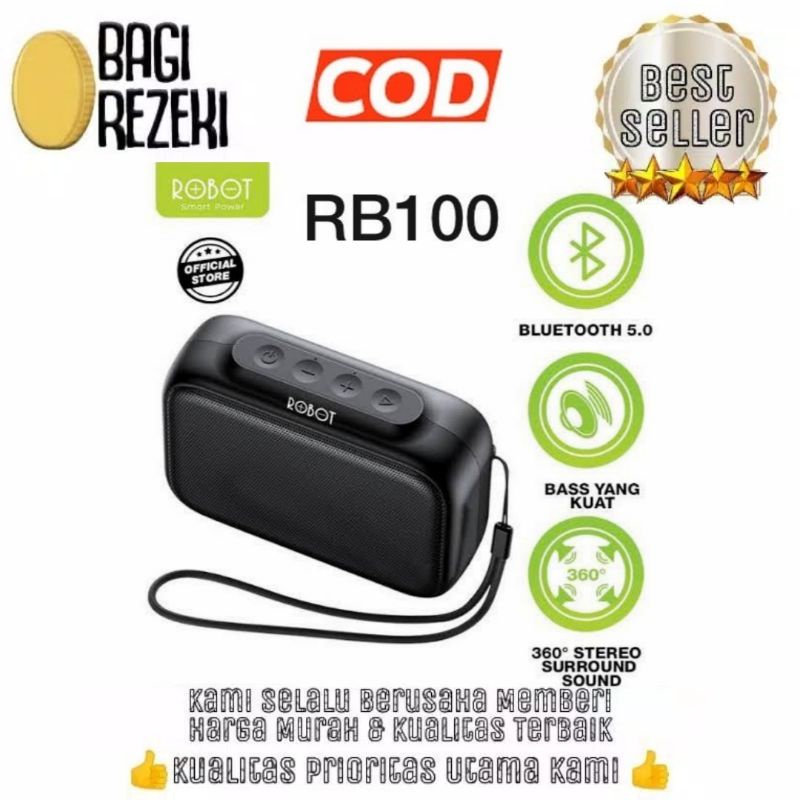 Jual Robot RB100 Speaker Bluetooth Mini Spiker Wireless Portable ...