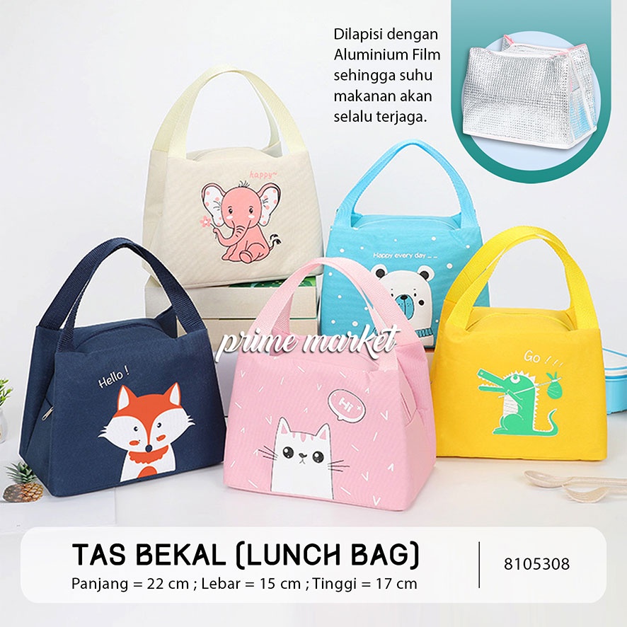 Jual Tas Bekal Makanan Tas Bekal Lunch Bag Tempat Bekal Makan Cooler ...