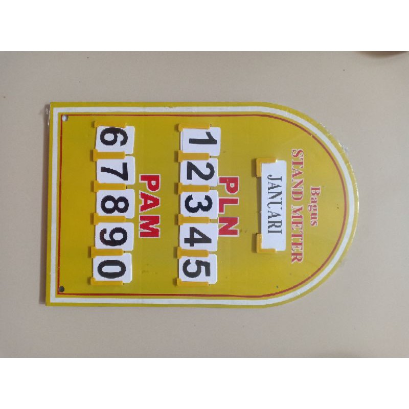 Jual Papan PLN Stan Meter dan PDAM bahan plastik harga murah kwalitas ...