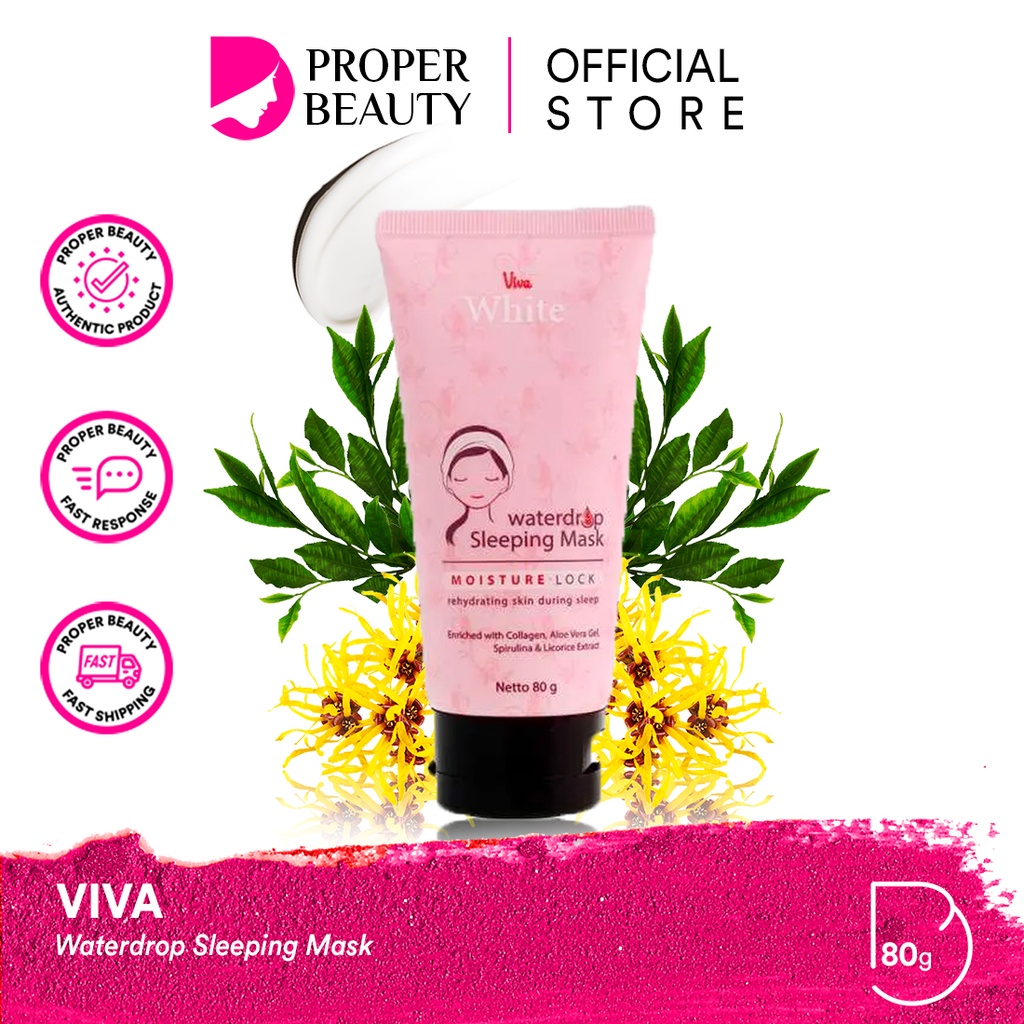Jual VIVA Waterdrop Sleeping Mask Indonesia / Milk Cleanser Face Tonic ...