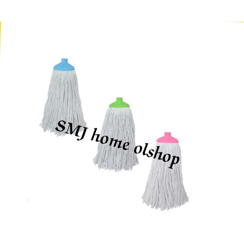 Jual (1pcs) KAIN PEL REFILL KAIN LAP REFIL ROUND COTTON MOP REFILL AHW ...