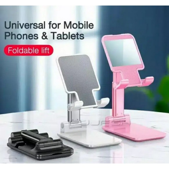 Jual Holder Hp Universal Meja Stand Folding Desktop Allumunium Alloy ...