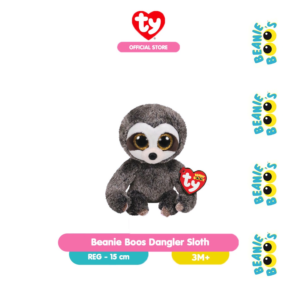 Jual Ty Toys Beanie Boos Dangler Sloth R - Boneka Kungkang Anak ...
