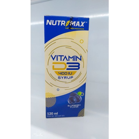 Jual Nutrimax Vitamin D3 Sirup 400 IU 120 ml - Vitamin D Sirup 400IU ...