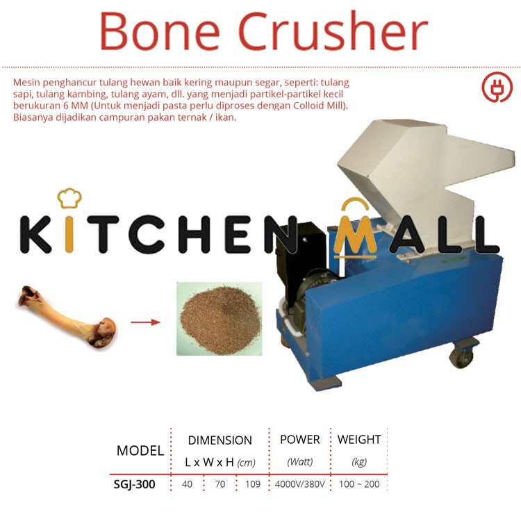 Jual GETRA SGJ-300 BONE CRUSHER - MESIN UNTUK MENGHANCURKAN TULANG | Shopee Indonesia