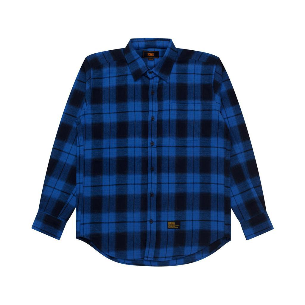 Jual Screamous Flannel - SHIRT NUMERO BLUE BLACK | Shopee Indonesia
