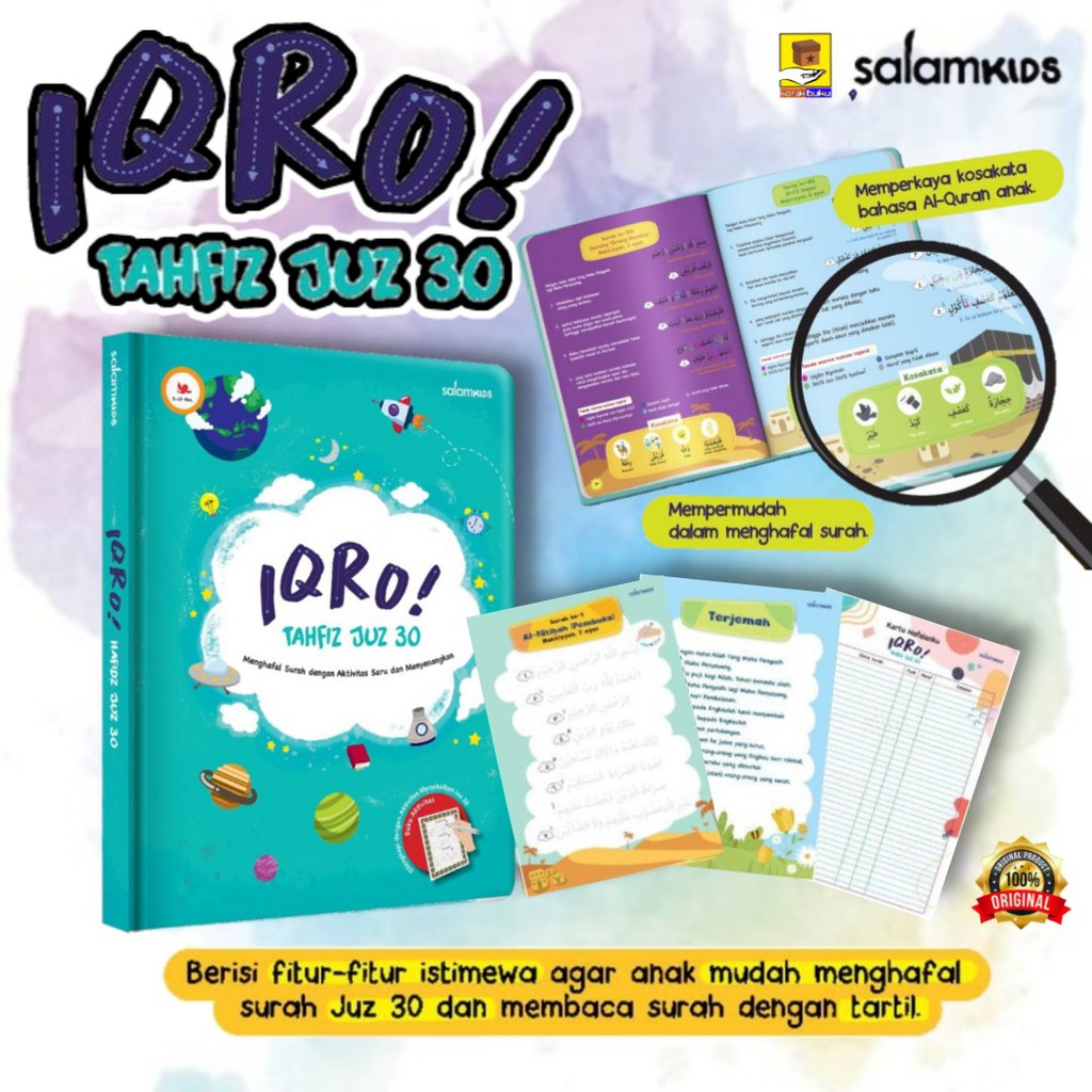 Jual IQRO FOR KIDS / IQRO TAHFIZ JUZ 30 - Orin Azizah | Shopee Indonesia