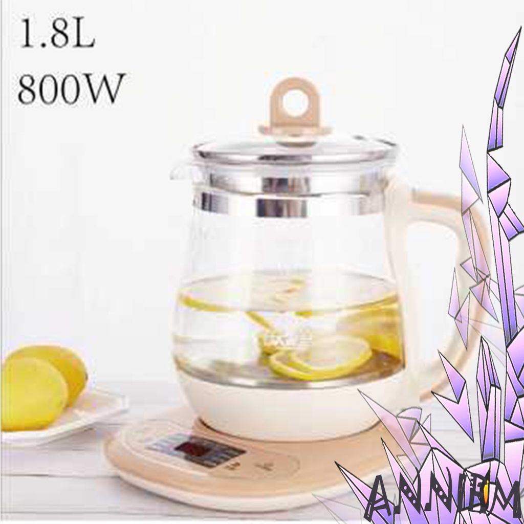 Jual [COD] Teko Pemanas Electric Kettle Heater Kaca Borosilikat 800W 1. ...