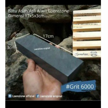 Jual Batu Asahan Asli Alam Loenstone Dimensi 17x5x3cm Grit #6000 | Shopee Indonesia