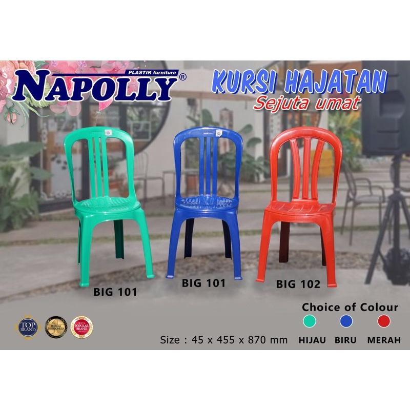 Jual Kursi Makan, Kursi Kondangan Napolly (BIG 101) | Shopee Indonesia