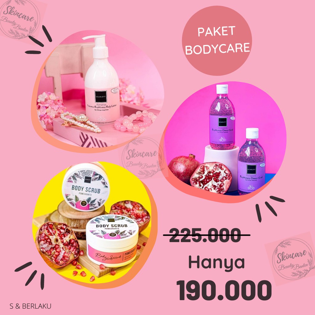 Jual Scarlett Whitening Paket lengkap Body Lotion/Shower Scrub/Body ... Jual Scarlett Whitening Paket lengkap Body Lotion/Shower Scrub/Body ...