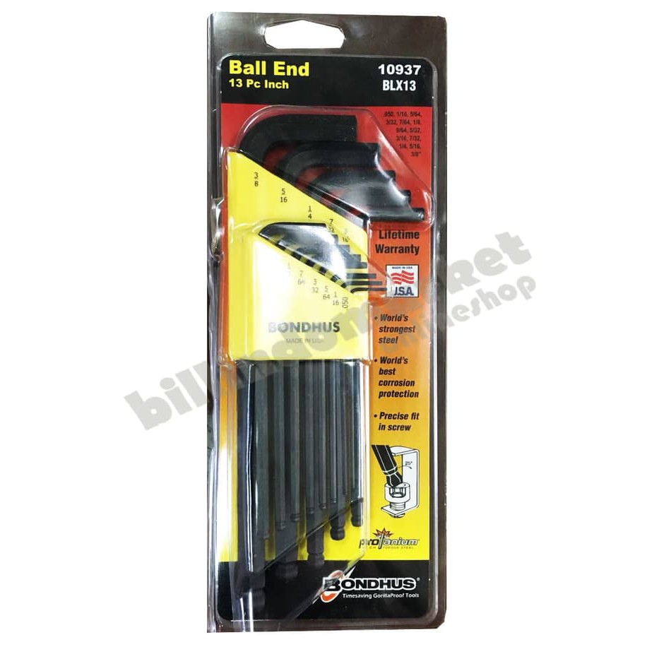 Jual Kunci L Set Ball End BONDHUS Inch 10937 BLX13 13pcs | Shopee Indonesia