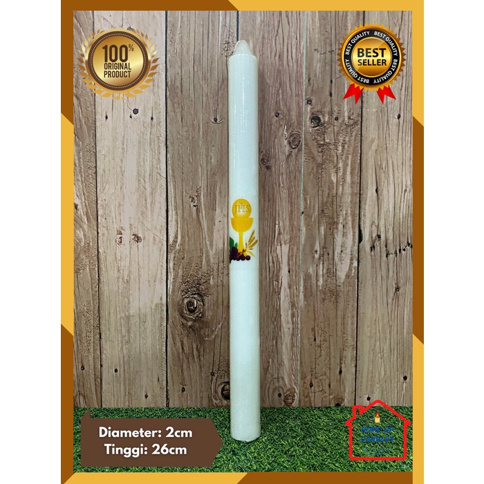 Jual Lilin Komuni Pertama | Lilin Gereja | Lilin Rohani |Tinggi 26cm ...