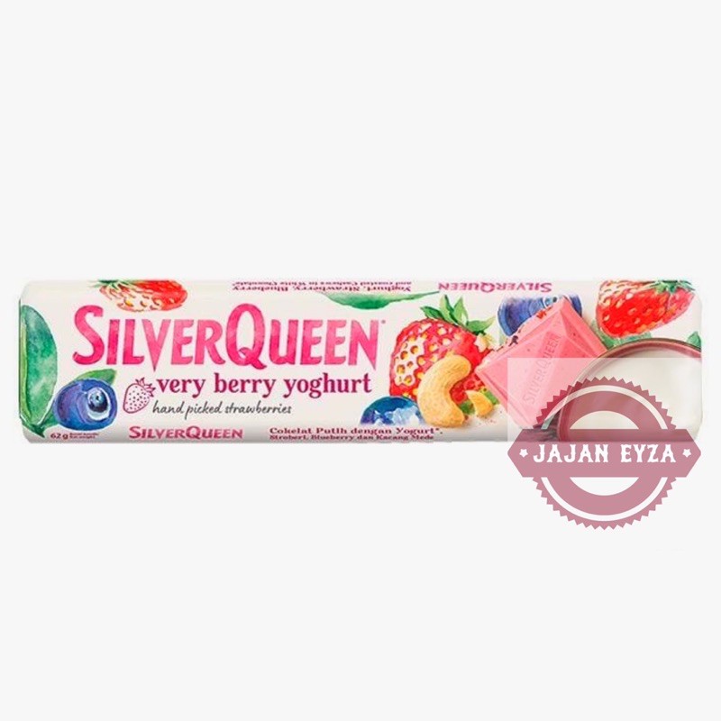 Jual SILVERQUEEN VERY BERRY YOGHURT 58gr BESAR | Shopee Indonesia