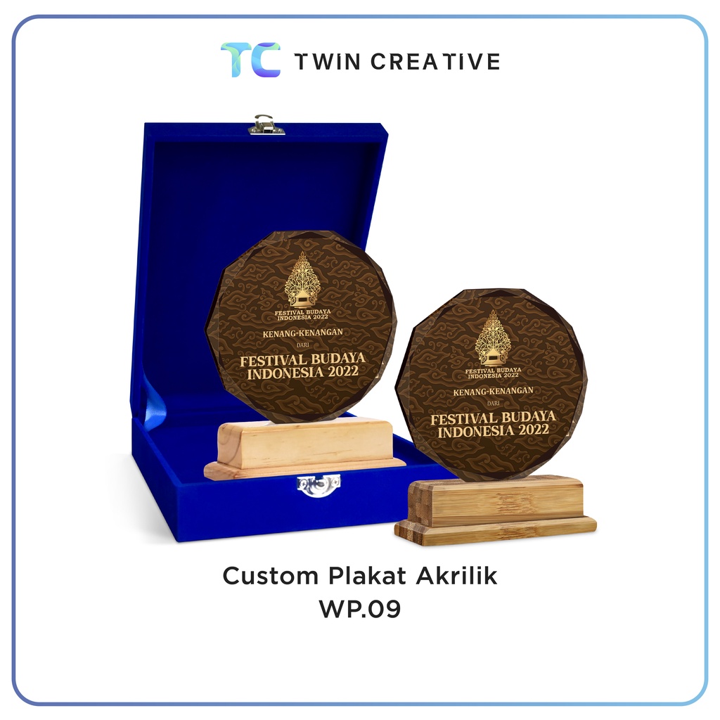 Jual Plakat Kayu Akrilik Premium Piagam Penghargaan Piala Thropy Wisuda ...