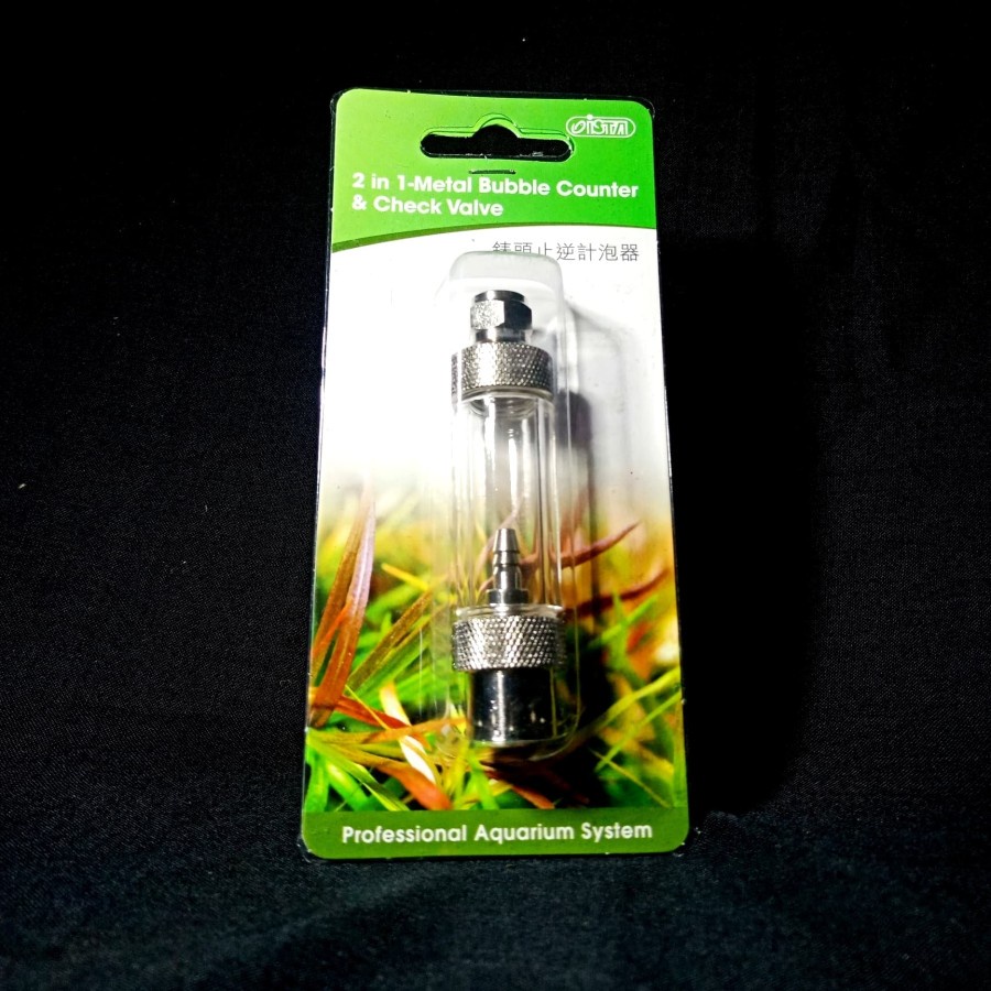 Jual ISTA CO2 2IN1 METAL BUBBLE COUNTER & CHECK VALVE AQUASCAPE ...