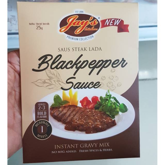 Jual JAY'S Blackpepper Sauce - Saus Steak Lada 25GR | Shopee Indonesia