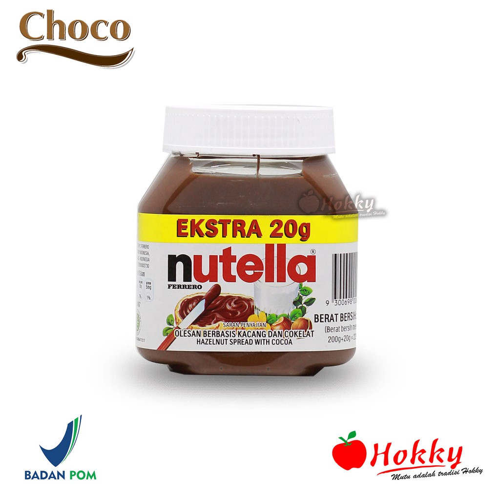 Jual Nutella Hazelnut&Cocoa Spread 200 Gr (no extra) | Shopee Indonesia