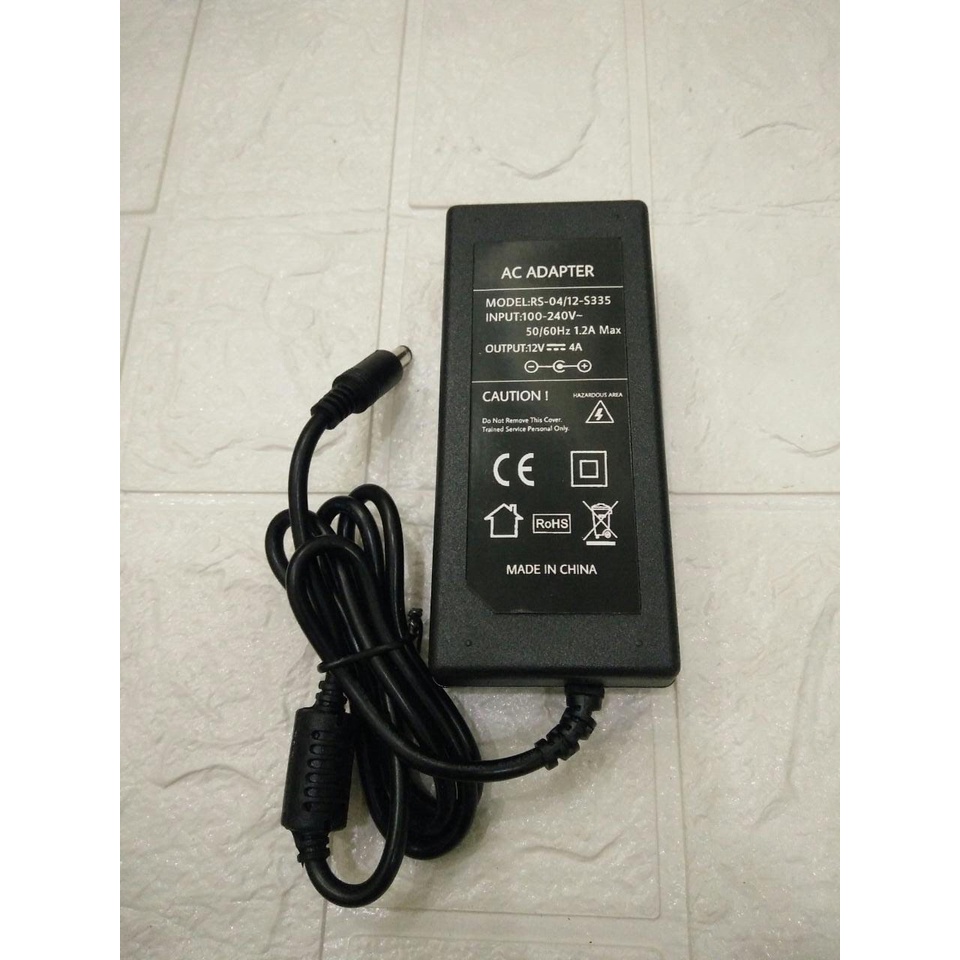 Jual AC ADAPTOR 12V 4A MODEL RS-04/12-S335 | Shopee Indonesia