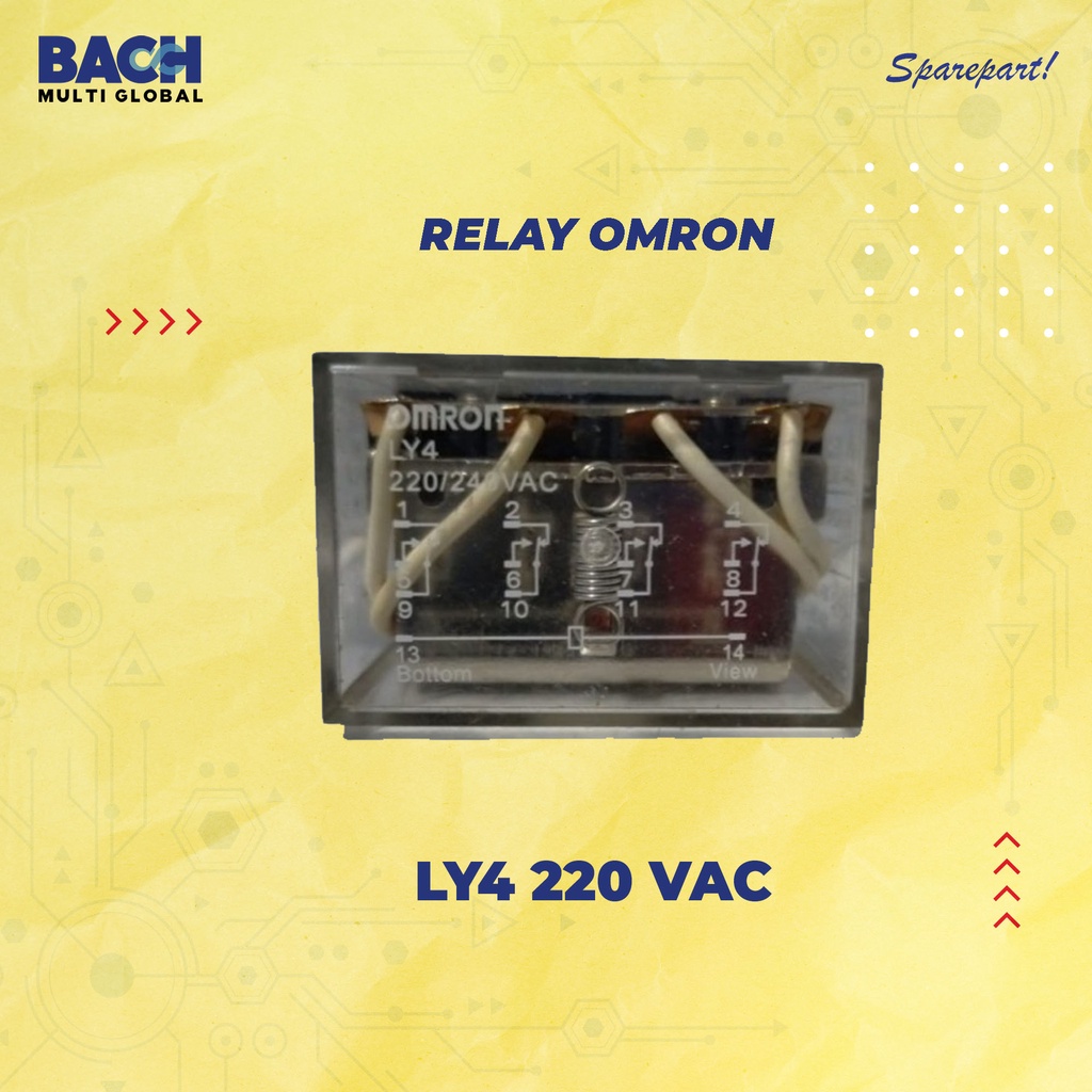 Jual RELAY OMRON LY4 220 VAC | Shopee Indonesia