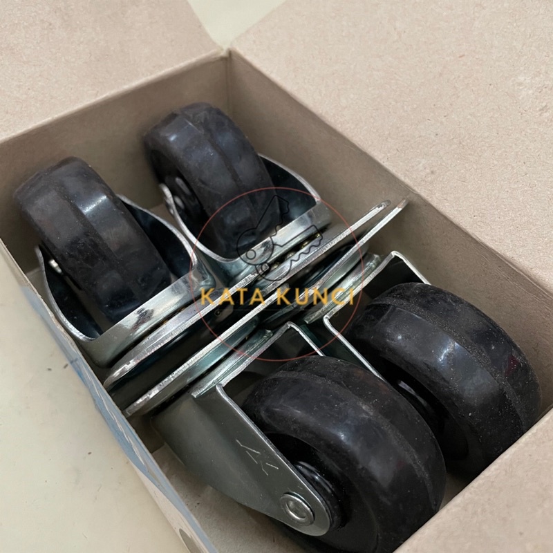 Jual roda lemari etalase kecil 2 inch | Shopee Indonesia