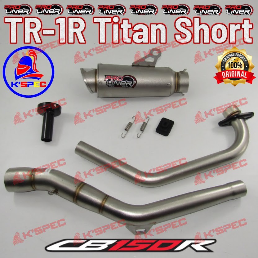 Jual KNALPOT PROLINER TR‐1R TITAN SHORT CB 150 R OLD EXHAUST RACING ...