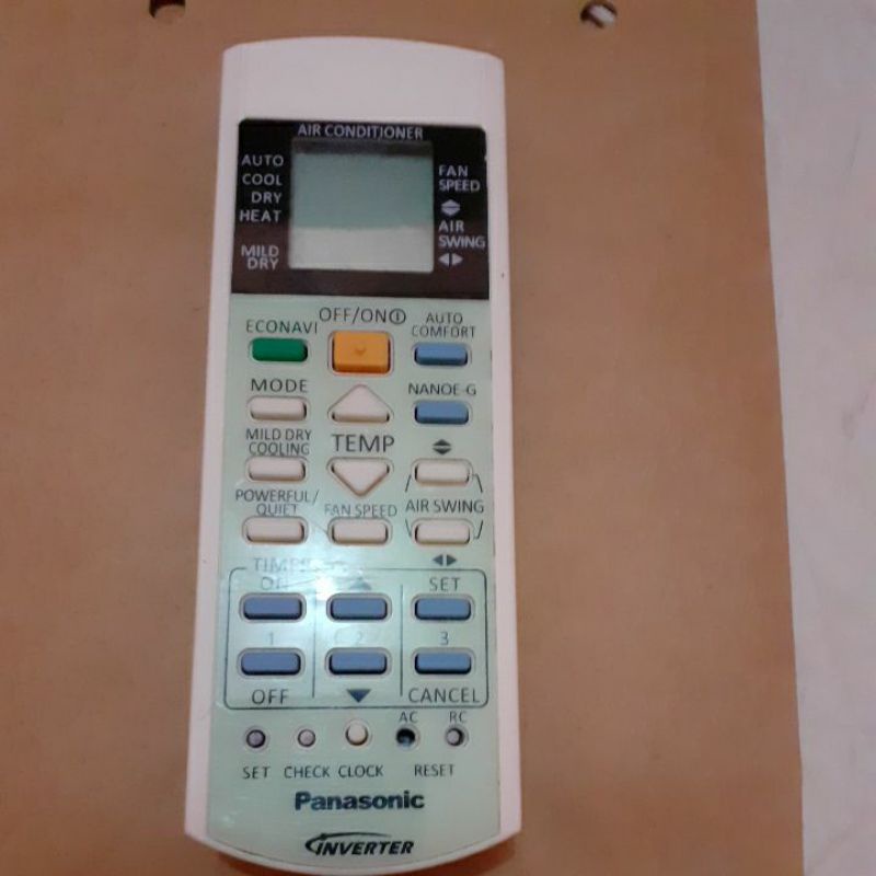 Jual Remote AC PANASONIC Inverter Nanoe-G Econavi Original . | Shopee ...