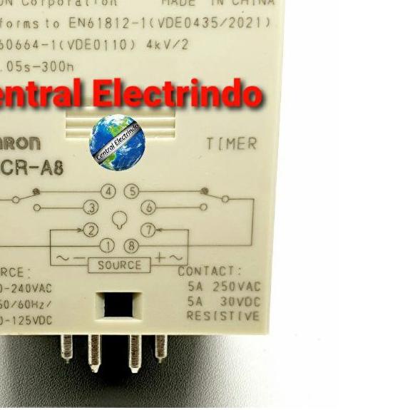 Jual ☆ Timer Omron H3CR AC 220V + Socket 8Pin EWIG. | Shopee Indonesia