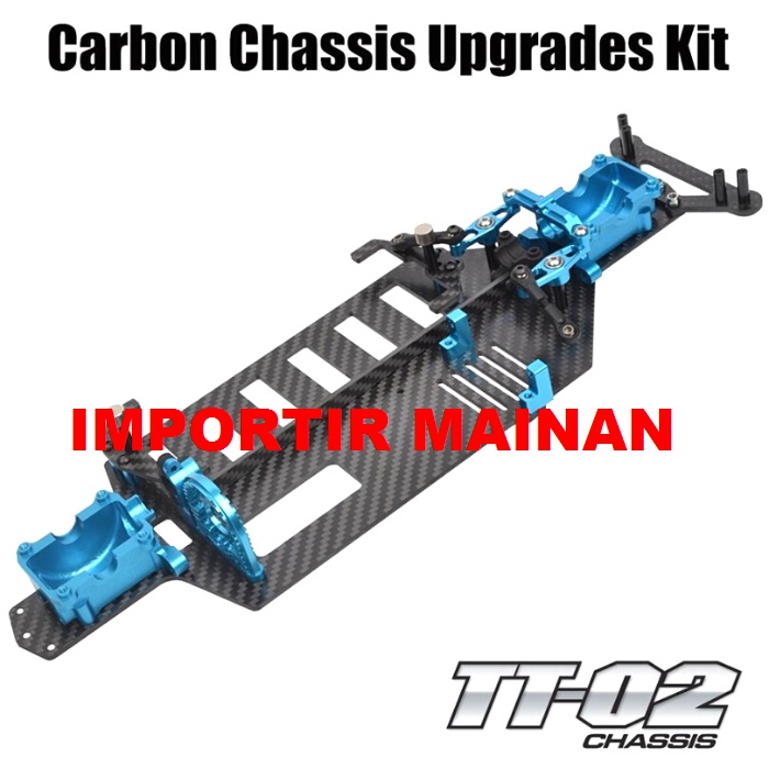 Jual carbon chassis TAMIYA TT-02 XV TAMIYA TT02 upgrade chassis KIT ...