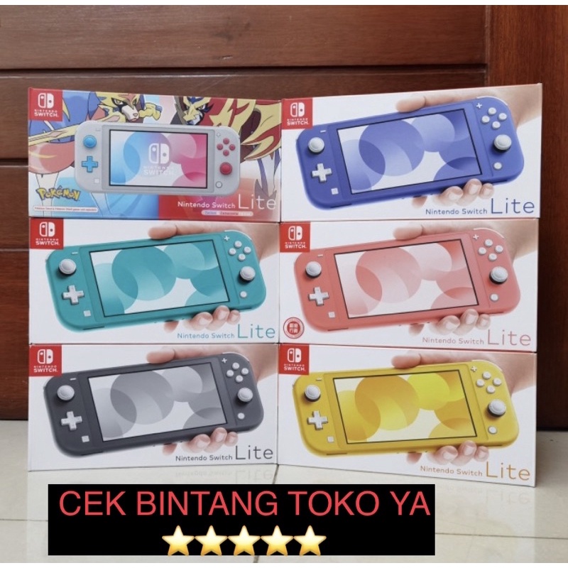 Jual NEW BARU Nintendo Switch Lite Console Zacian Zamazenta Coral Pink ...