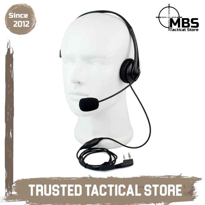 Jual PTT Headset HT / Walkie Talkie PTT / Earset HT / dengan Microphone ...
