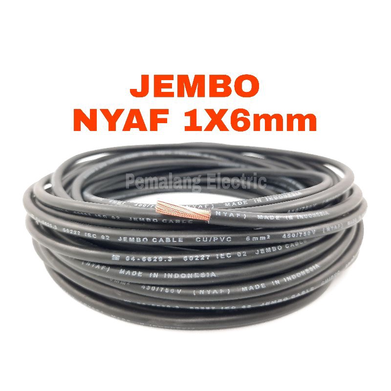 Jual Kabel Jembo NYAF 6mm per meter | Shopee Indonesia