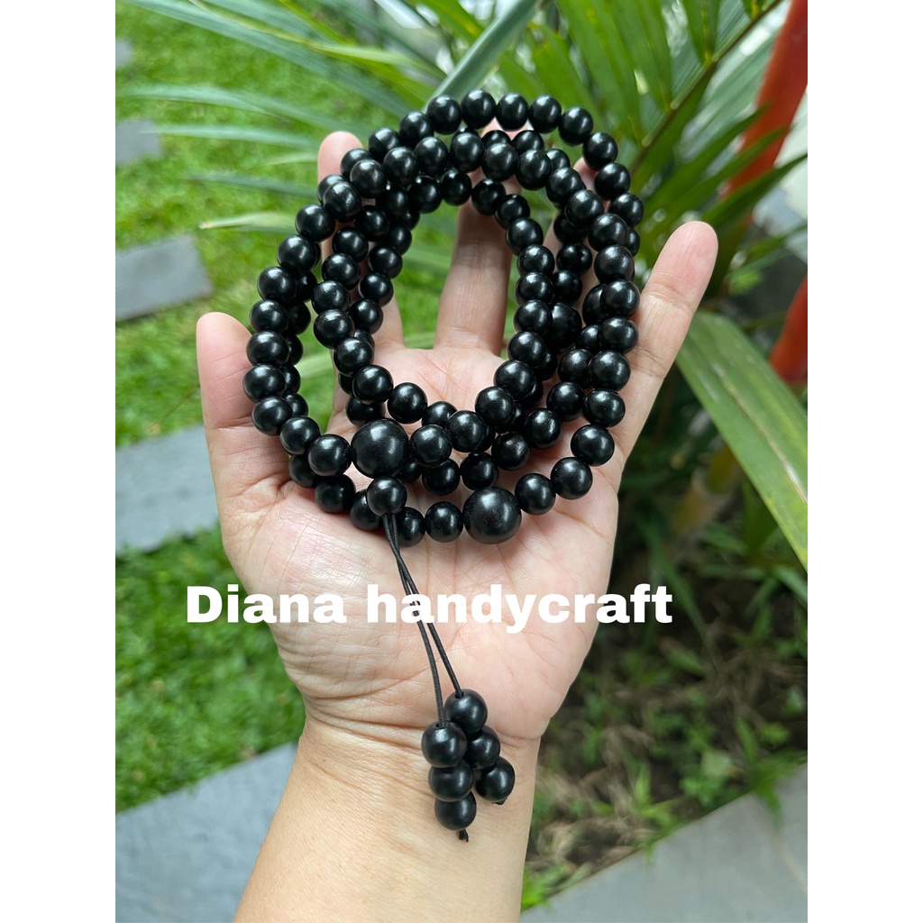 Jual Tasbih Budha Kayu Gali Kelor Hitam 108 6mm 8mm | Shopee Indonesia