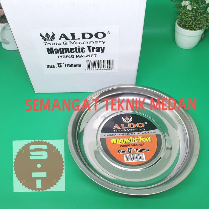 Jual MANGKOK PIRING MAGNET TEMPAT BAUT SEKRUP MAGNETIC TRAY 6" 6 INCH ...