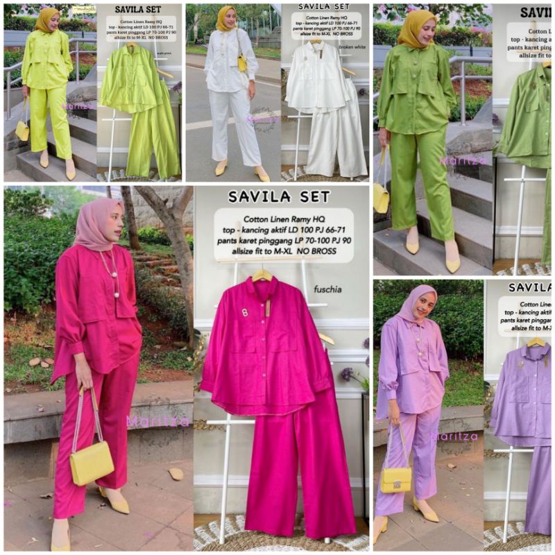 Jual SAVILA SET ORIGINAL BY MARITZA (100% REAL PICT) | Shopee Indonesia