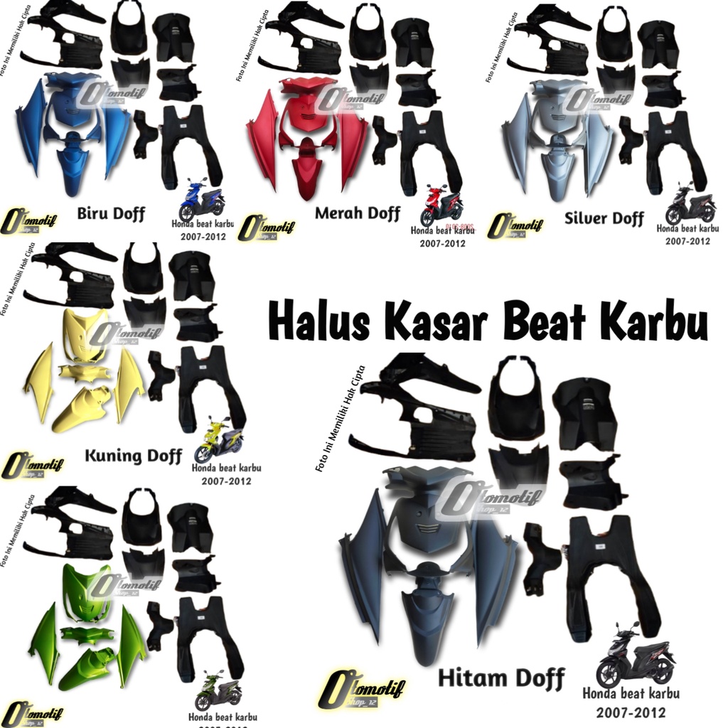 Jual MURAH body halus kasar beat karbu tahun 2008-2012 warna merah ...