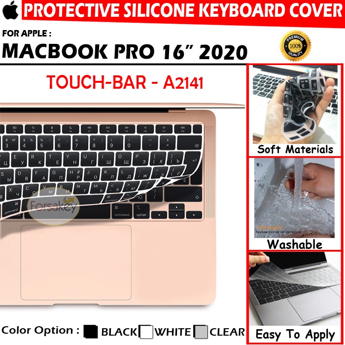 Jual Macbook Pro 16 Inch Inci 2019 2020 A2141 Silikon Silicone ...