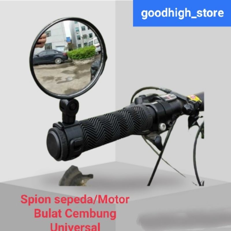 Jual Spion Sepeda Motor Bulat BIKE Universal kaca cembung | Shopee ...