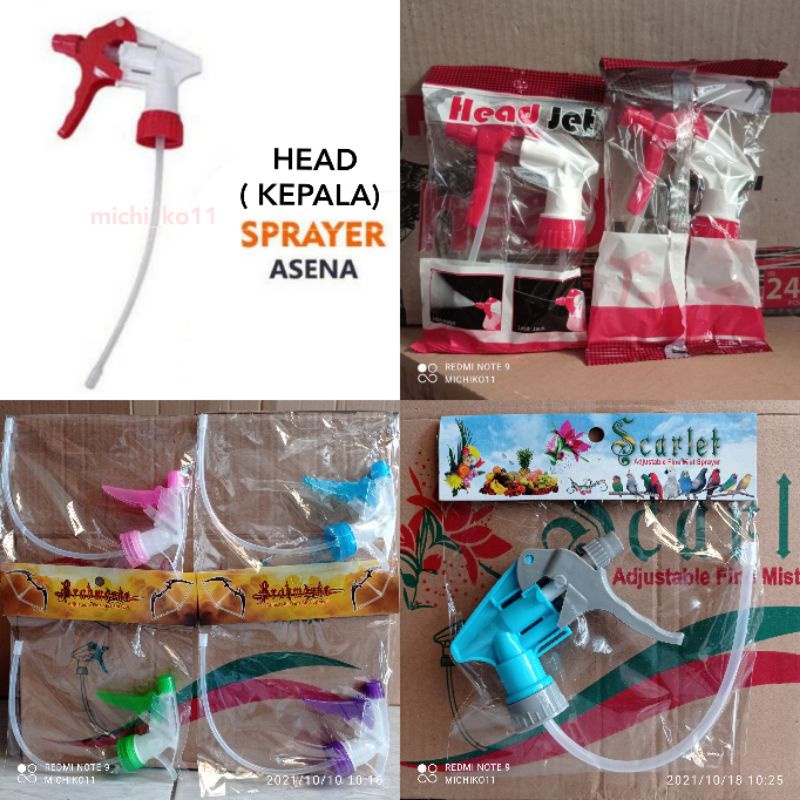 Jual Head/ Kepala Sprayer Botol Semprotan Tangan Single Piston : Head ...